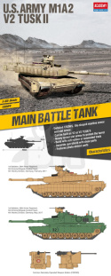 Battle-Models > Academy 13504 Abrams M1A2 Tusk II U.S. ARMY 1:35
